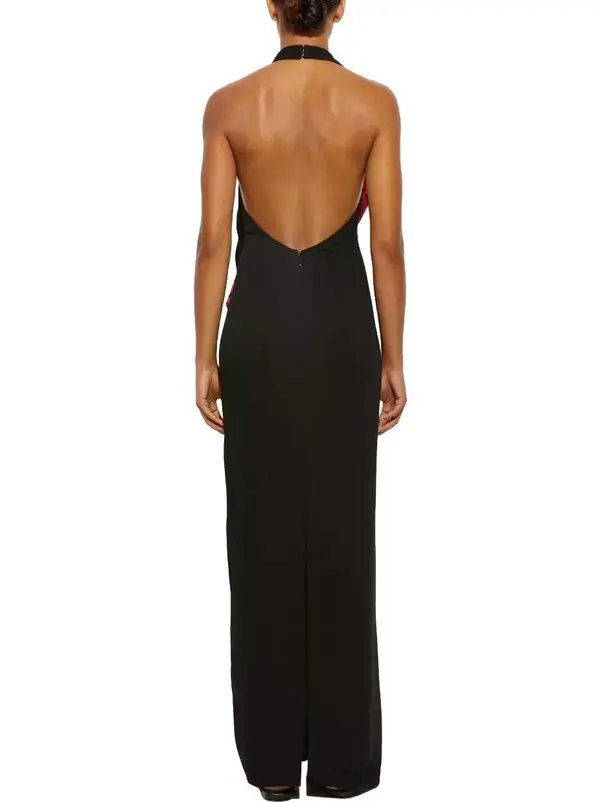 Emilio Pucci Sleeveless Ruffled Maxi Dress - Black