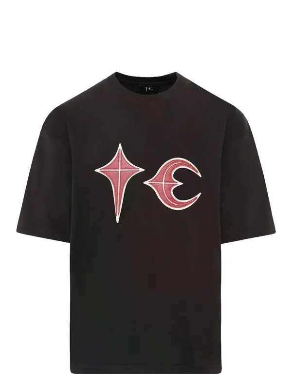 THUG CLUB Rock Graphic-print Oversized T-shirt - Black