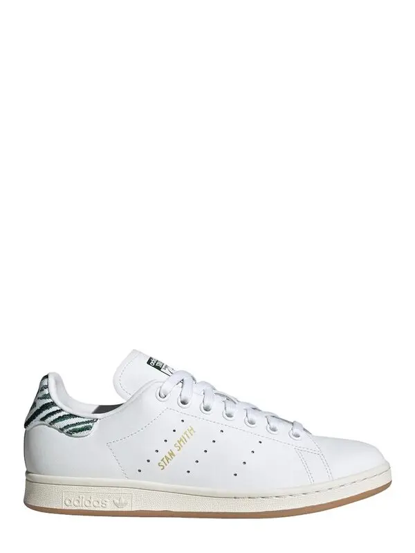 Adidas Stan Smith Lace-up Sneakers - Cloud White/core White/dark Green