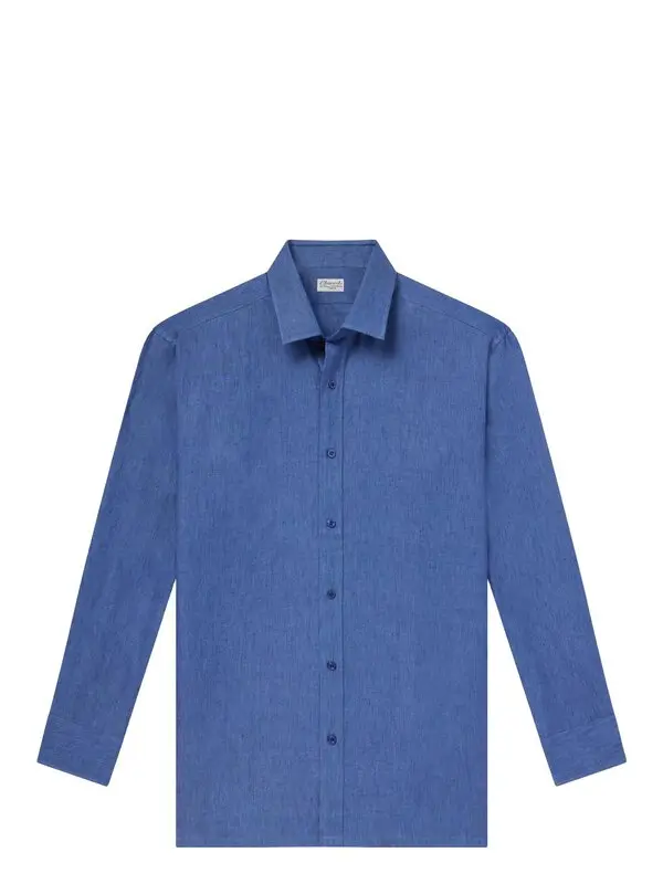 Charvet Linen Shirt - Blue