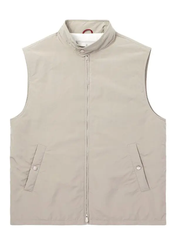 Brunello Cucinelli Padded Shell Gilet - Gray