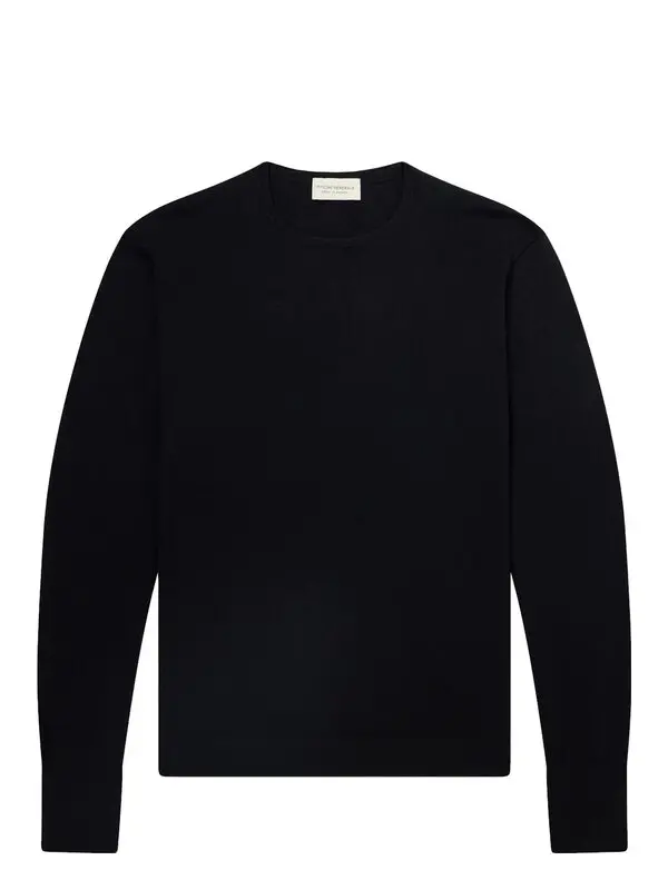 Officine Générale Merino Wool Sweater - Black