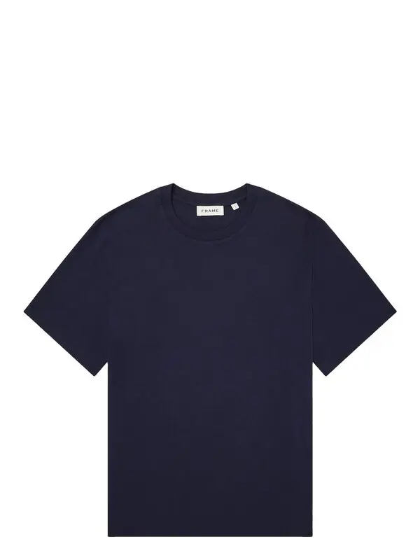 FRAME Supima Cotton-jersey T-shirt - Blue
