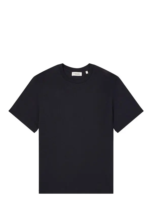 FRAME Supima Cotton-jersey T-shirt - Black