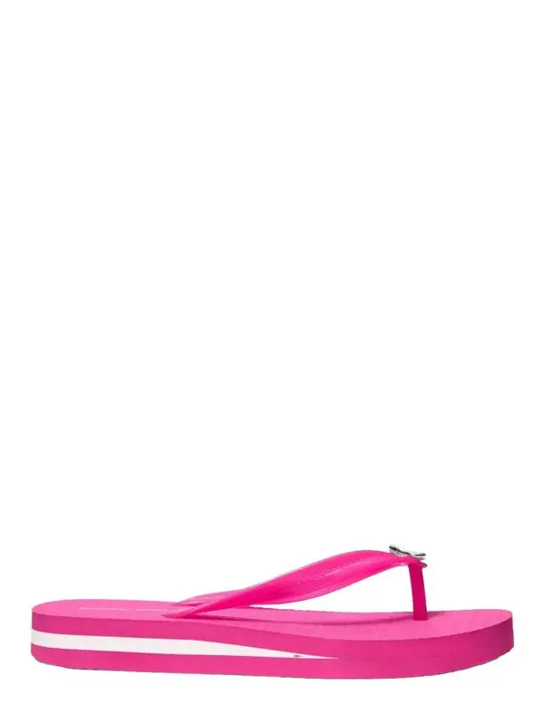 Michael Kors Posie Logo Plaque Flip-flops - Pink