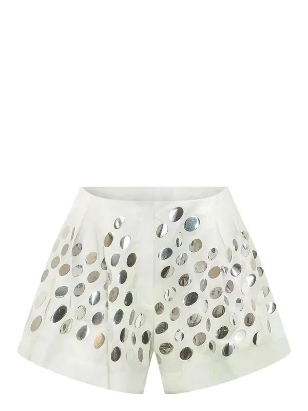 IRO PARIS Darly Sequin-embellished Shorts - White