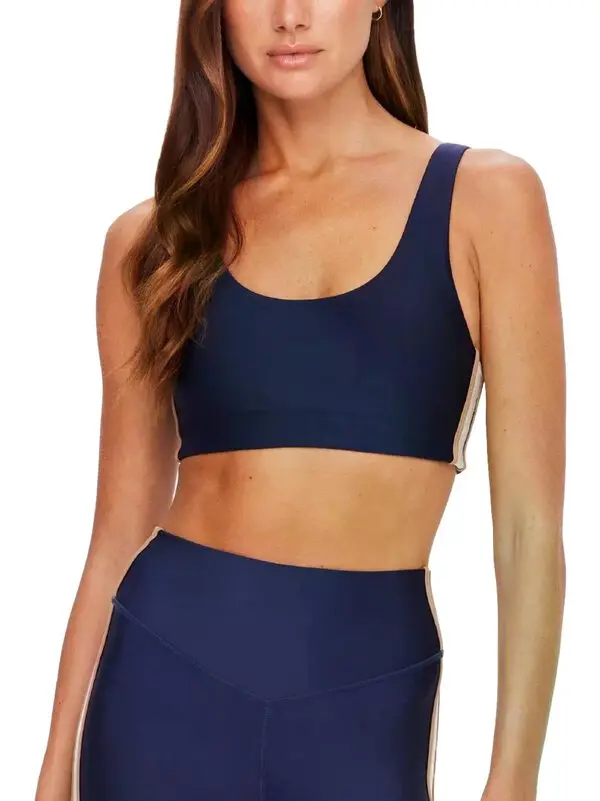 The Upside Toscan Harley Side-stripe Sports Bra - Blue