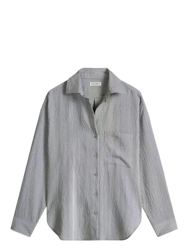 Marc O'polo Long-sleeved Striped Shirt - Blue