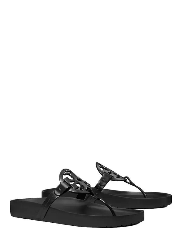Tory Burch Miller Cloud Light Thong Sandals - Perfect Black