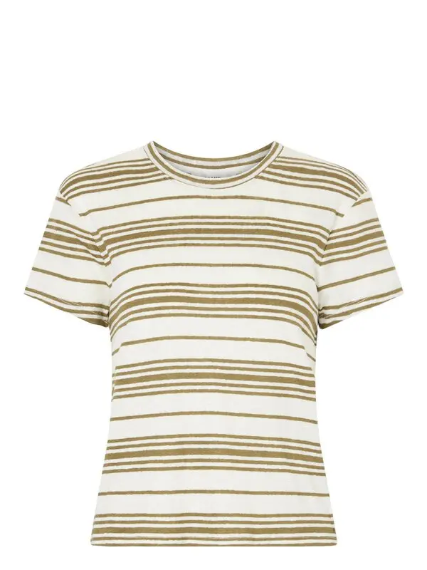 FRAME Striped Linen T-shirt - Multi