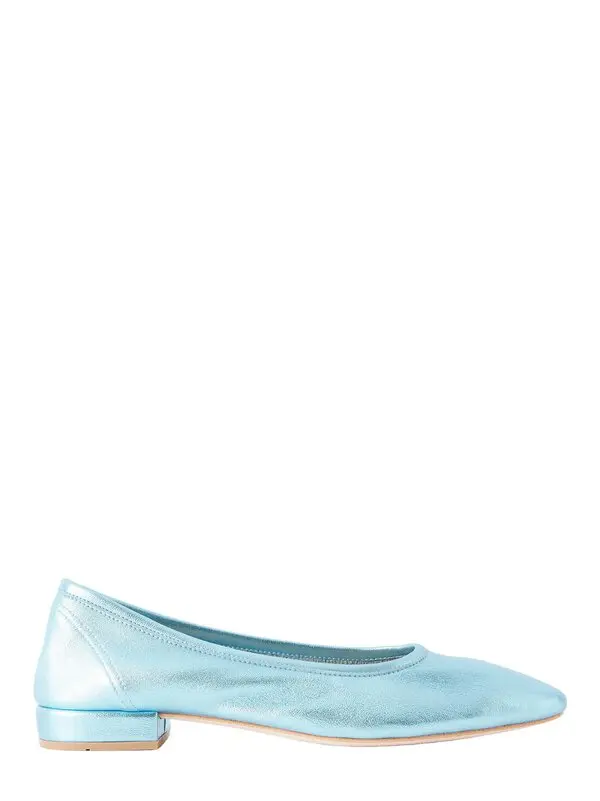 MARYAM NASSIR ZADEH Serafina Leather Ballet Flats - Blue