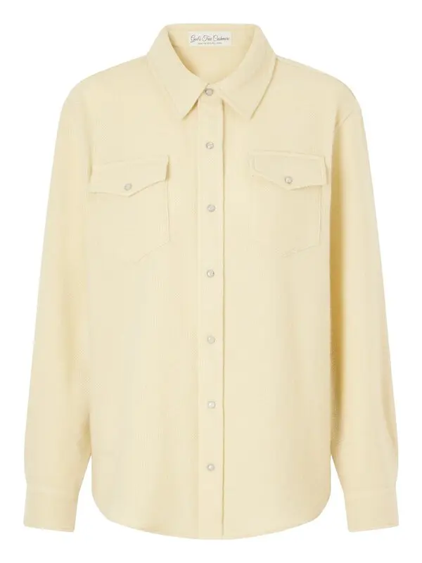 GOD’S TRUE CASHMERE God's True Cashmere Daffodil Cashmere Shirt - Yellow