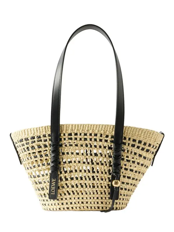 Loewe Small Braided Raffia Shoulder Bag - Neutrals