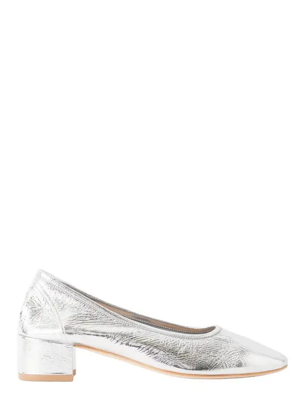 MARYAM NASSIR ZADEH Roberta Leather Ballet Flats - Silver