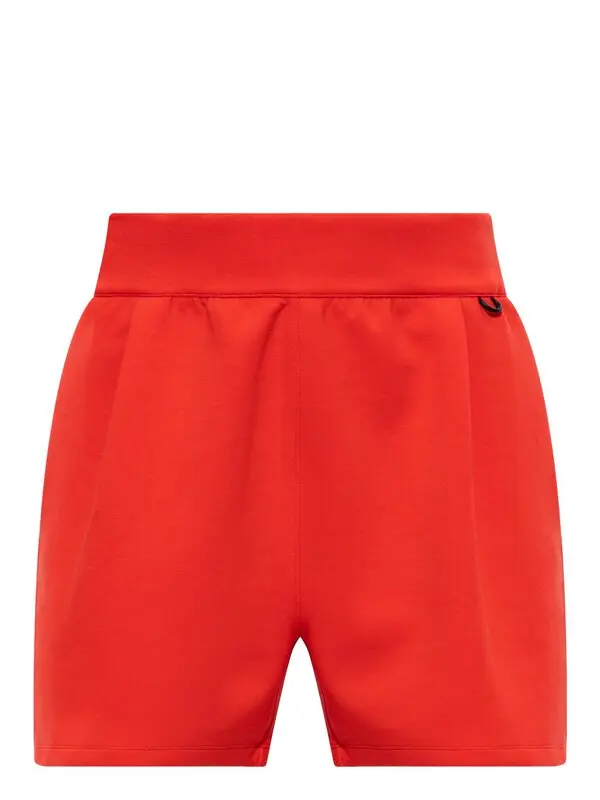 Nike Logo Detail High-waisted Shorts - Red