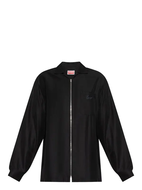Kenzo Shirt With Zip Fastening - Black