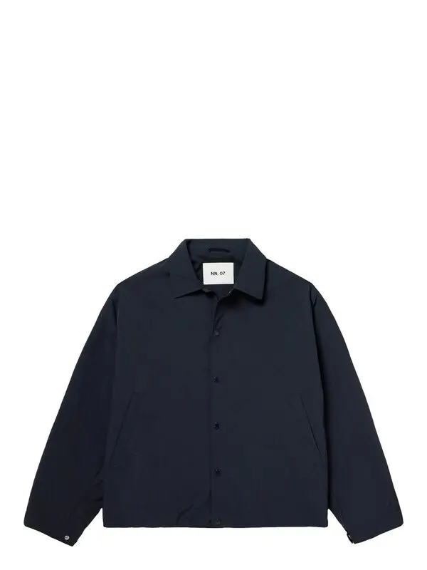 Nn07 Recycled Shell Snap-front Jacket - Blue