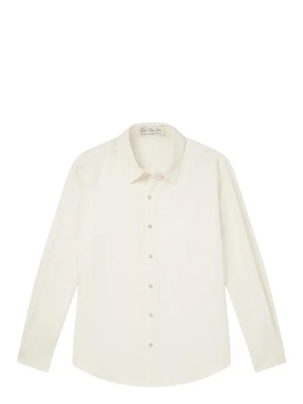 GOD'S TRUE CASHMERE Linen-twill Shirt - White