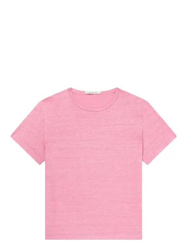 GOD'S TRUE CASHMERE Signature Linen T-shirt - Pink