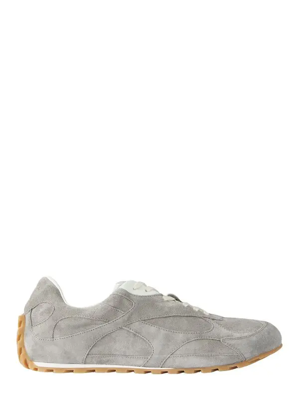 Bottega Veneta Orbit Suede Sneakers - Gray