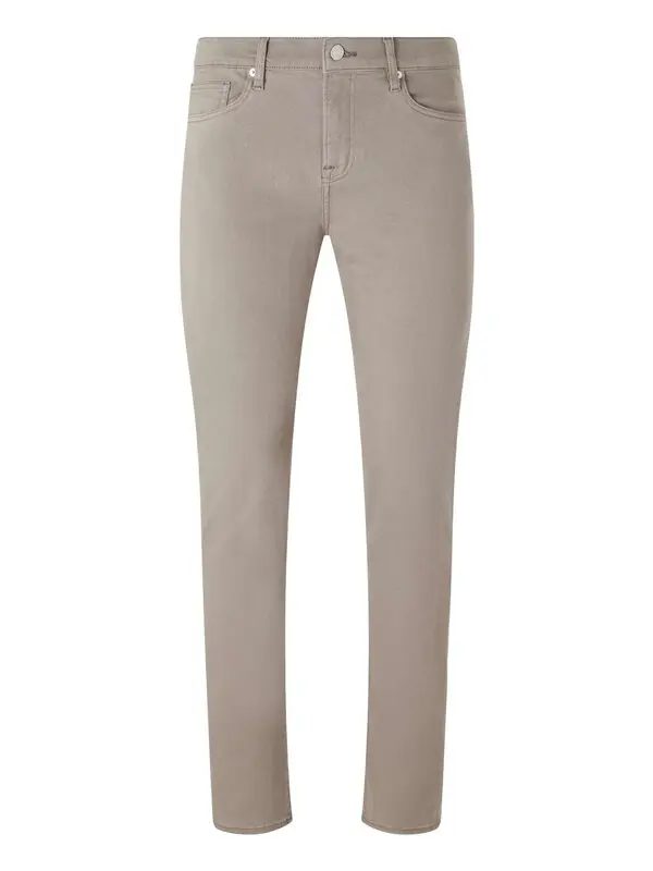 FRAME L'homme Slim-fit Stretch Lyocell-blend Trousers - Gray