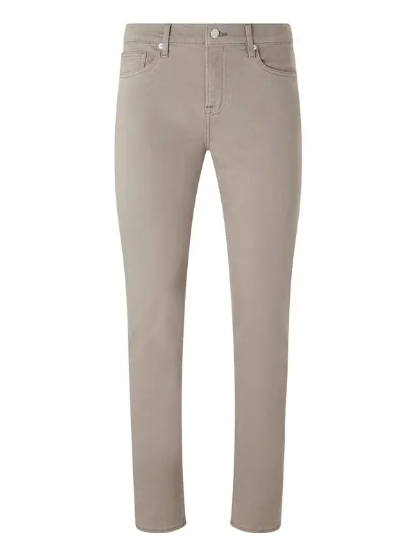 FRAME L'homme Slim-fit Stretch Lyocell-blend Trousers - Gray