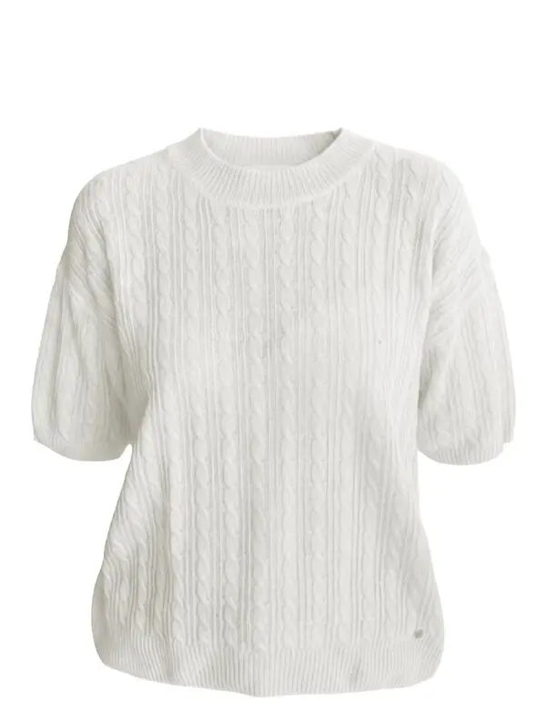 TIRILLM Kelly Lace Knitted Cashmere Pullover - Pink