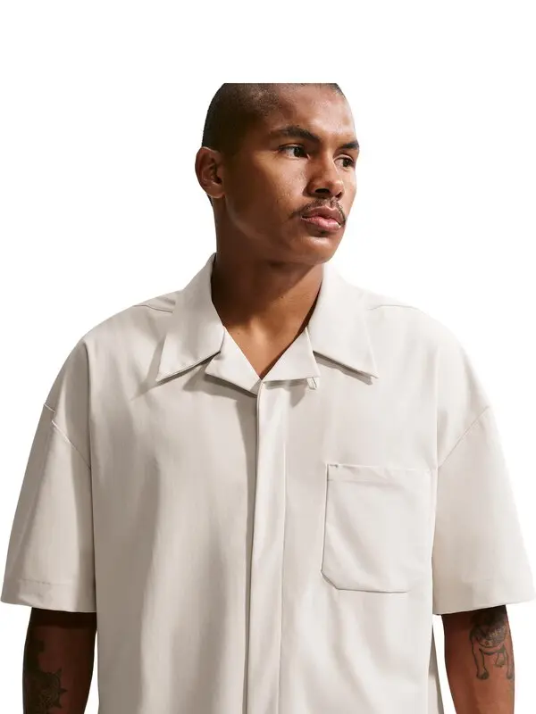 Nike 24.7 Perfectstretch Dri-fit Uv Button-up Shirt - Brown