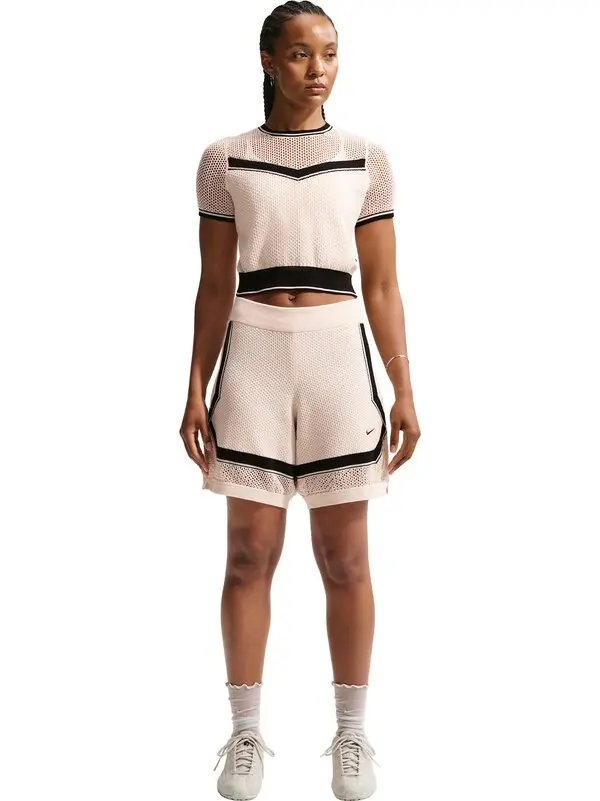 Nike Chill Knit Mid-rise Shorts - White