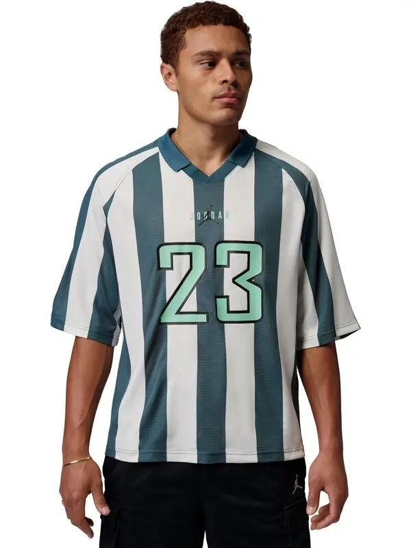 JORDAN Brooklyn Terrace Top With Striped Design - White