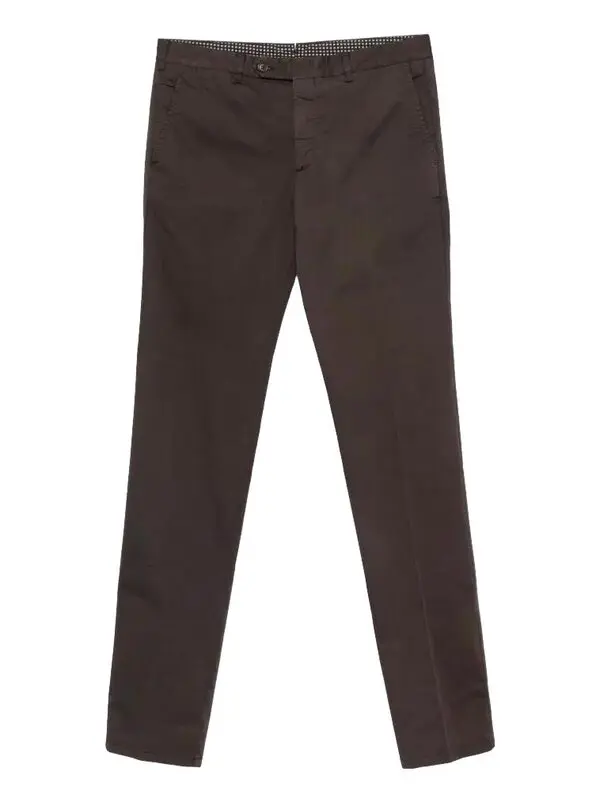 ROTA Slim-fit Cotton Trousers - Brown