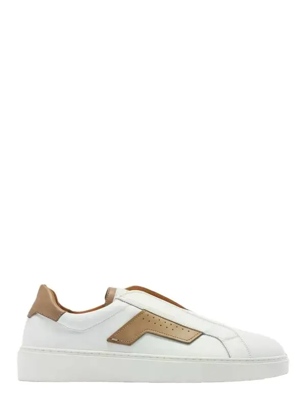Magnanni Perforated Panelled Sneakers - White