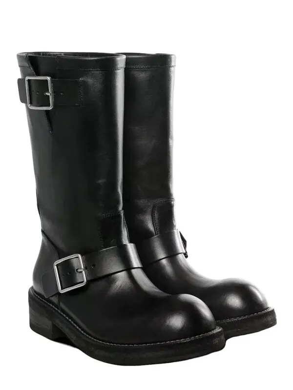 ANN DEMEULEMEESTER Sarith Biker Boots - Black