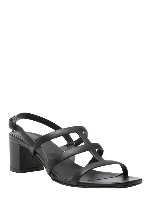 DEL CARLO Strappy Heeled Sandals - Black