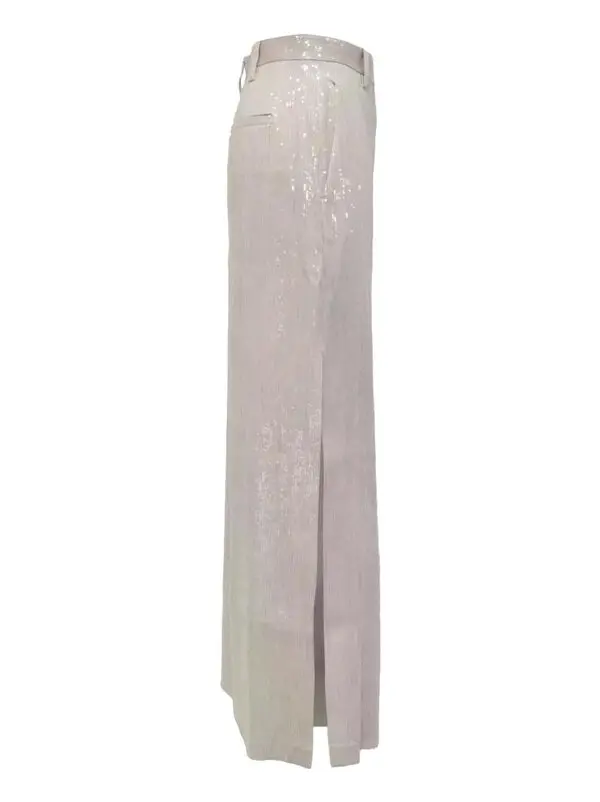 Brunello Cucinelli Sequin Maxi Skirt - Neutrals