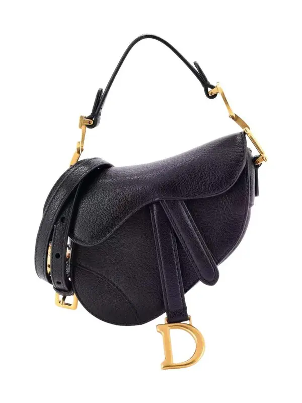 Dior Micro Saddle Shoulder Bag - Black