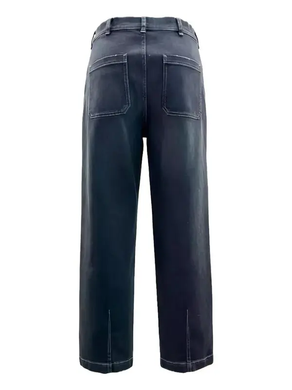 Eleventy Contrast Stitch Jeans - Black