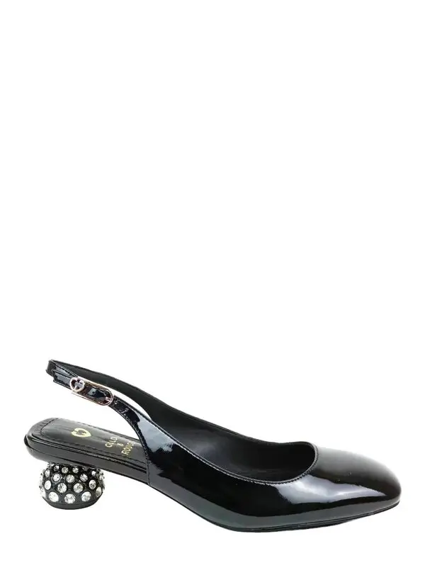 GOLD & ROUGE Joy Slingback Pumps - Black