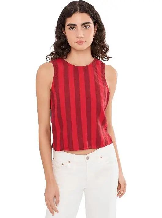 Madewell Odin Top 100% Linen - Red