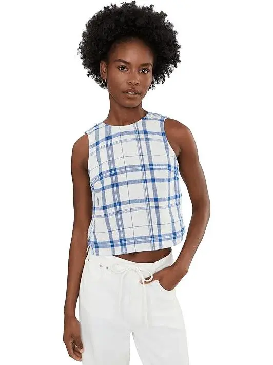 Madewell Odin Top 100% Linen - White