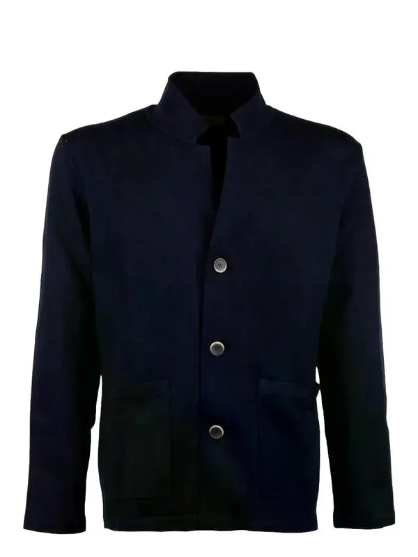 Altea High-neck Patch-pocket Jacket - Blue