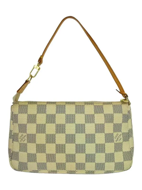 LOUIS VUITTON Damier Azur Mini Pochette Accessoires - Neutrals