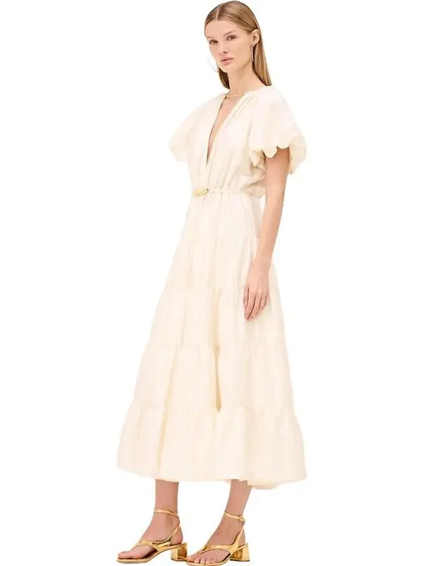 Alexis Lustre Midi Dress - Gold