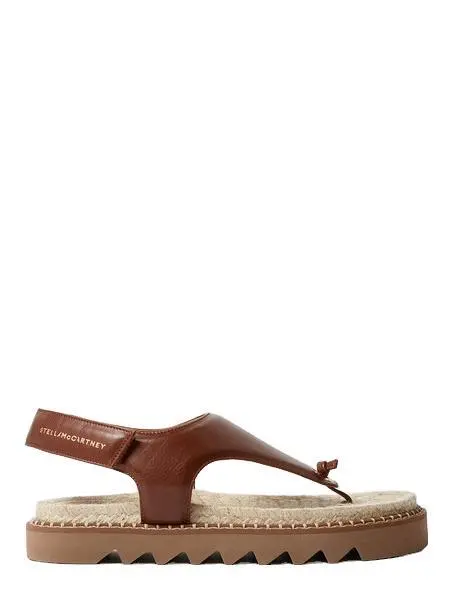 Stella McCartney Gaia Thong Flat Sandals - Brown