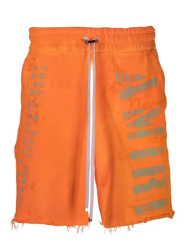Amiri Logo-print Track Shorts - Orange