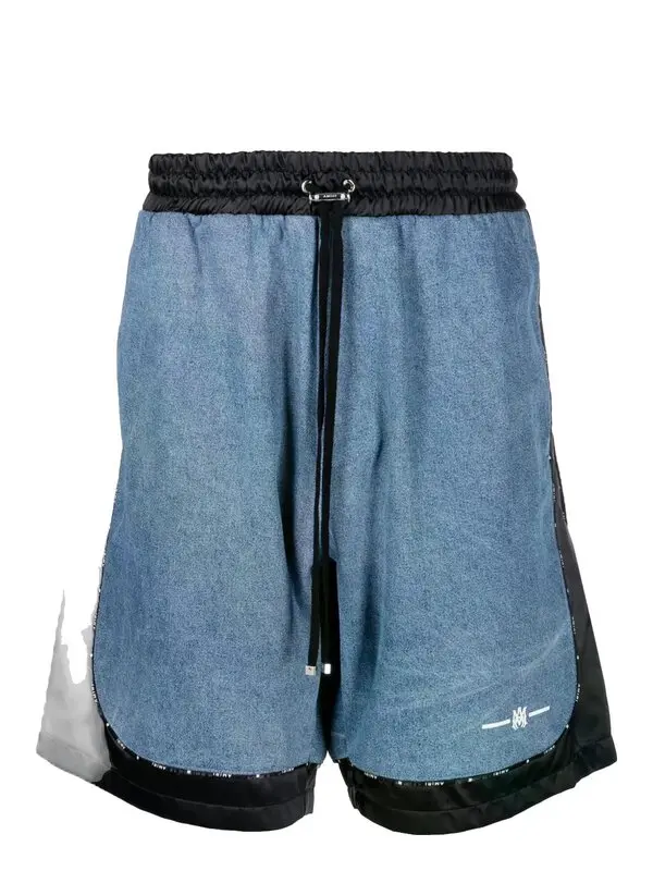 Amiri Panelled Track Shorts - Blue