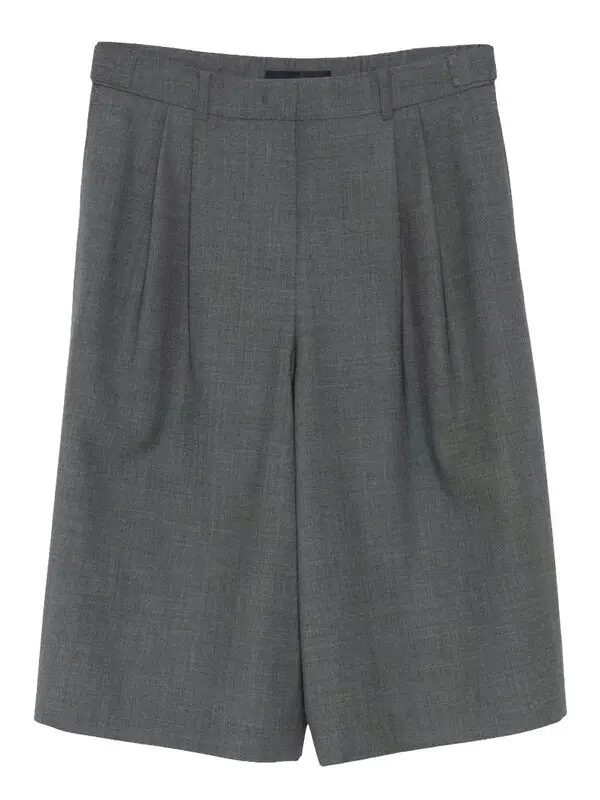 JUUN.J Knee-length Belted Shorts - Grey