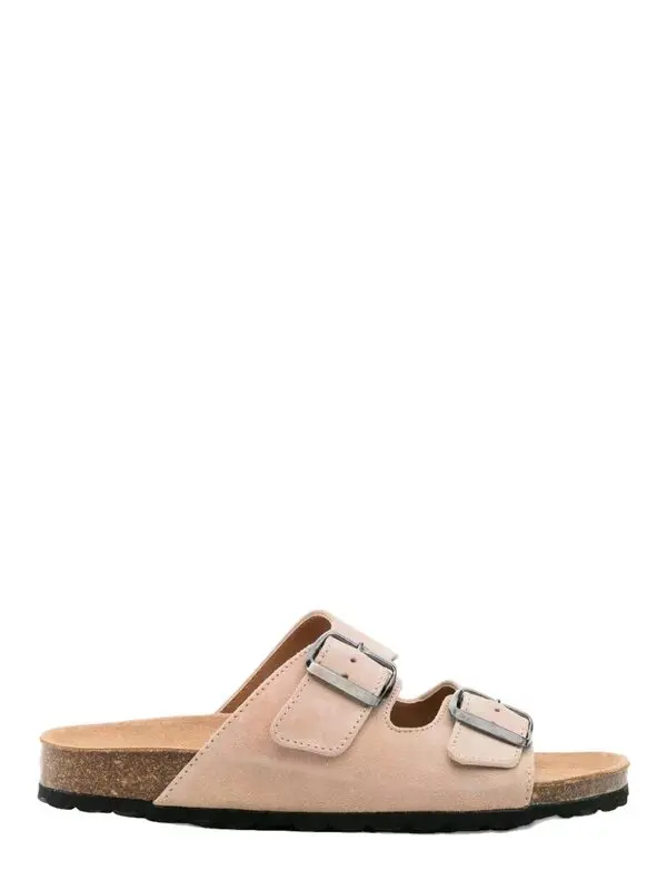 MC2 SAINT BARTH Suede Buckle-fastening Sandals - Neutrals
