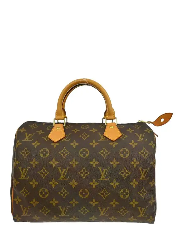 LOUIS VUITTON Monogram Speedy 30 Luggage Bag - Brown