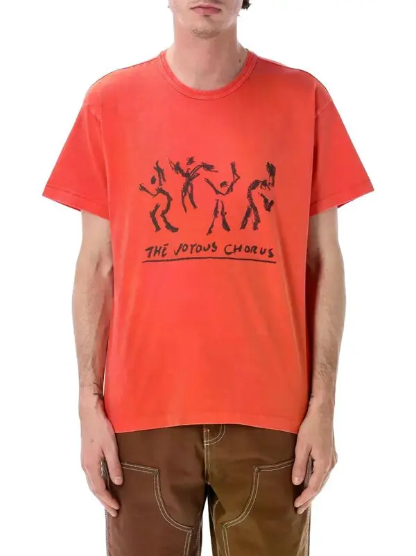 VANS X Julian Klincewicz Joyous Chorus Graphic-print T-shirt - Red